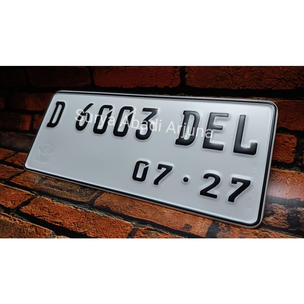 Jual Plat Nomor Putih Custom | Shopee Indonesia