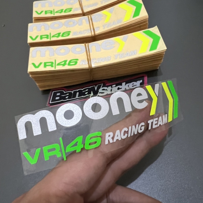 Jual STICKER STIKER MOONEY VR46 RACING TEAM CUTTING | Shopee Indonesia