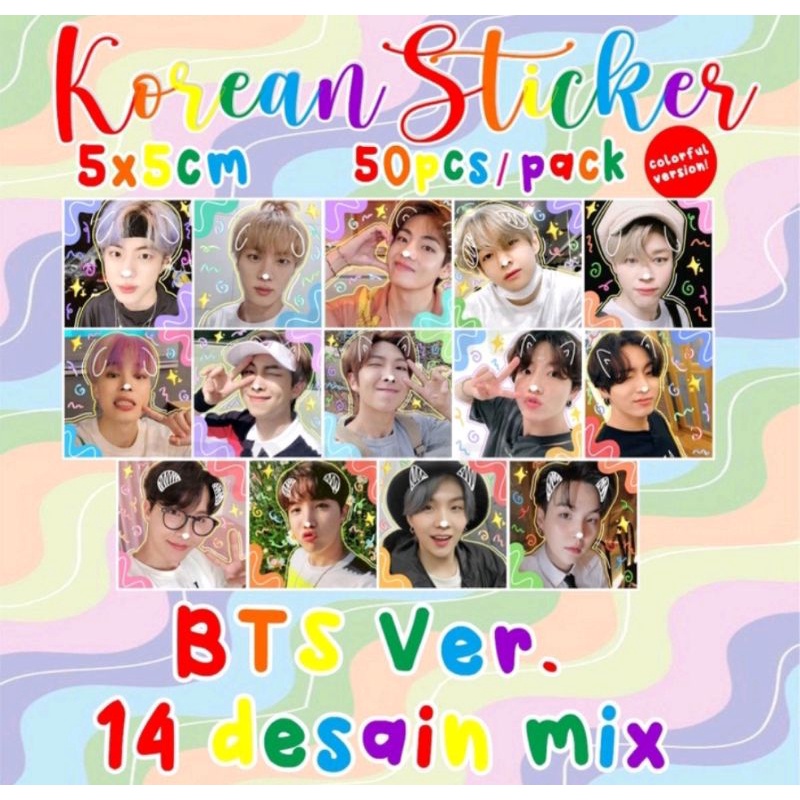 Jual [ VOL 3 ] STICKER DECO PINK CORE KOREAN KPOP MAILS ALA SELLKOR ...