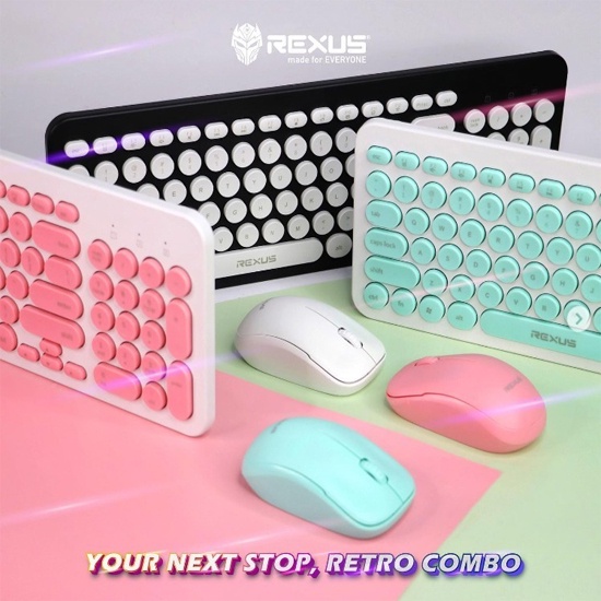 Jual Rexus KM10 Combo Bundle Wireless Keyboard & Mouse 2,4ghz wirelles ...