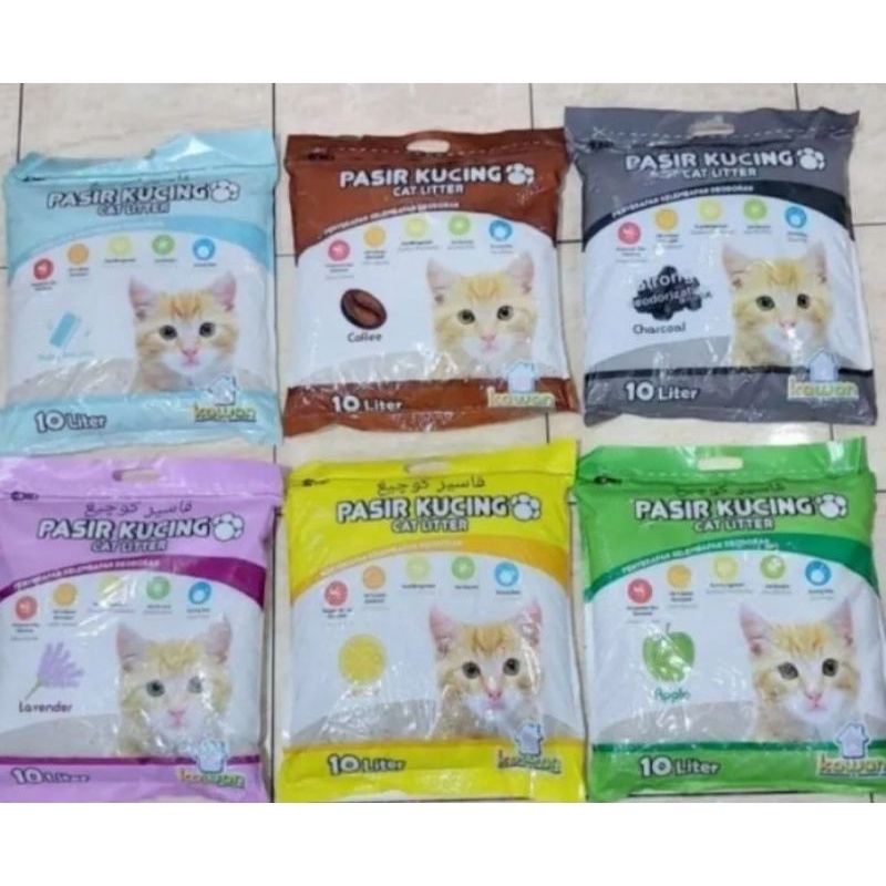 Jual Pasir Kucing Gumpal Pasir Kawan 5 Liter dan 10 Liter | Shopee ...