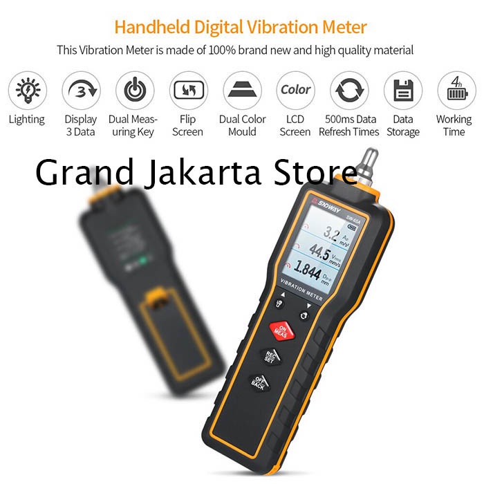 Jual Vibration Meter SW-65A SNDWAY Gauge Tester SW-65A Vibrometer ...