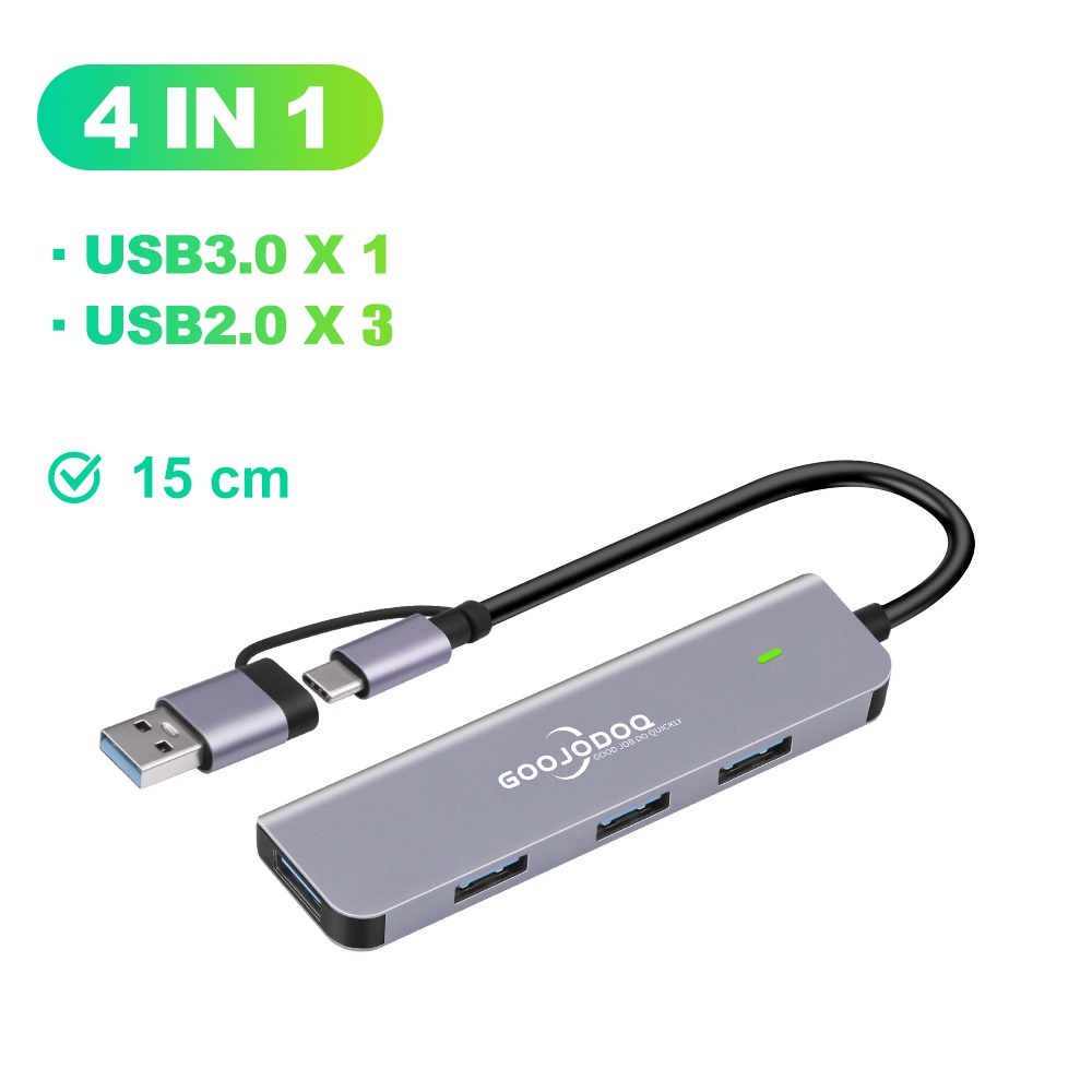 Jual GOOJODOQ USB Hub 3.0 Type C Adaptor Laptop for Macbook Accessories ...