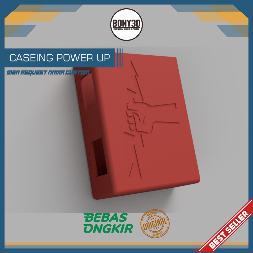 Jual Custome! Case Power Up + lubang 7segment/ Kesing Power Up / DIY ...