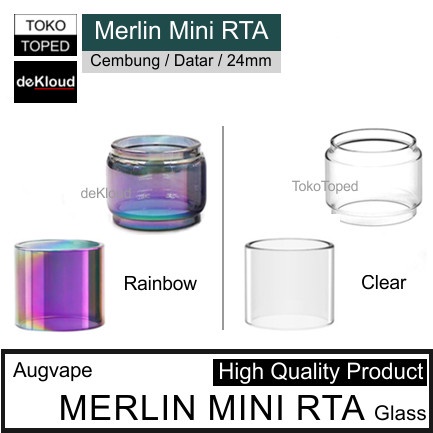 Jual Merlin Mini RTA Replacement Glass | 24mm | kaca tabung gelas tank ...