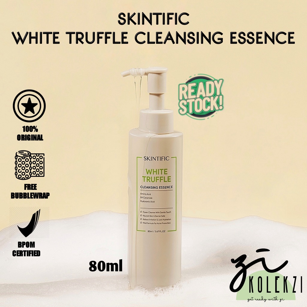 Jual `KOLEKZI` SKINTIFIC WHITE TRUFFLE CLEANSING ESSENCE 100% ORIGINAL ...