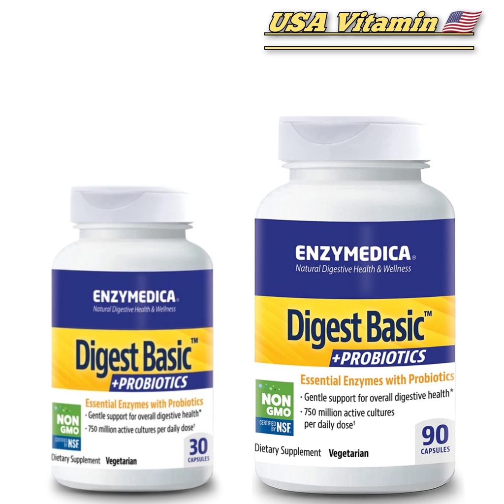 Jual Enzymedica Digest Basic Probiotics / Probiotic / Probiotik 30 / 90 Capsules | Shopee Indonesia