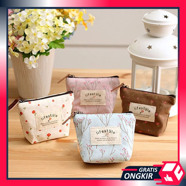 Jual Gratis Ongkir - D5566 Pouch Dompet Koin Resleting / Dompet Koin ...