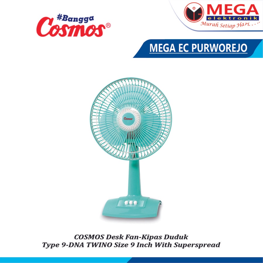 Jual KIPAS ANGIN DUDUK COSMOS 9 DNA DESK FAN 9 INCH | Shopee Indonesia