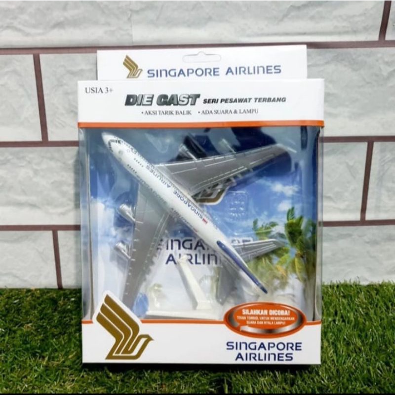 Jual diecast pesawat singapore airlines - miniatur pesawat terbang ...