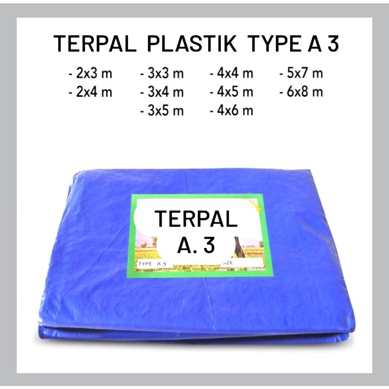 Jual Terpal plastik atap pasar padi mobil tenda gerobak bangunan A3 4x6 ...