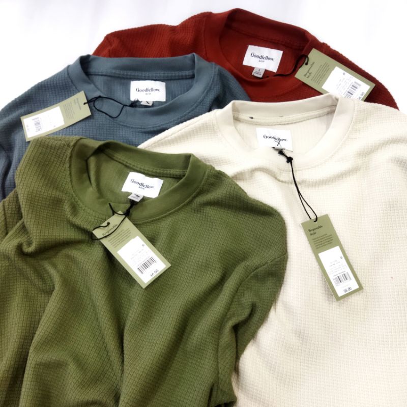 Jual Sweatshirt Goodfellow Longsleeve Waffle Good Fellow | Shopee Indonesia