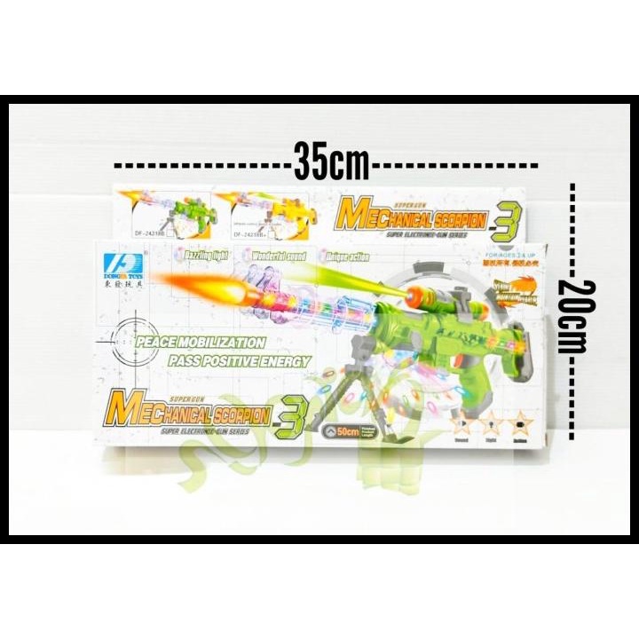 Jual Pistol Baterai Sniper Bergetar Lampu Dan Suara Tembakan Combat Gun ...