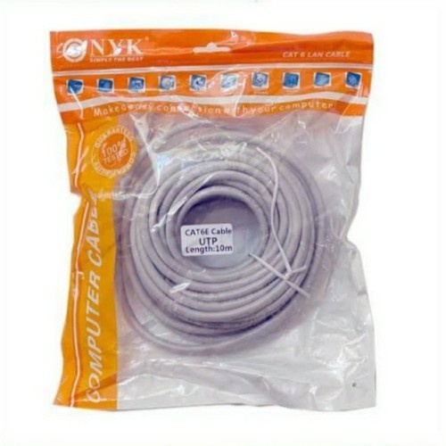 Jual Kabel LAN UTP Cat6 10M NYK | Shopee Indonesia