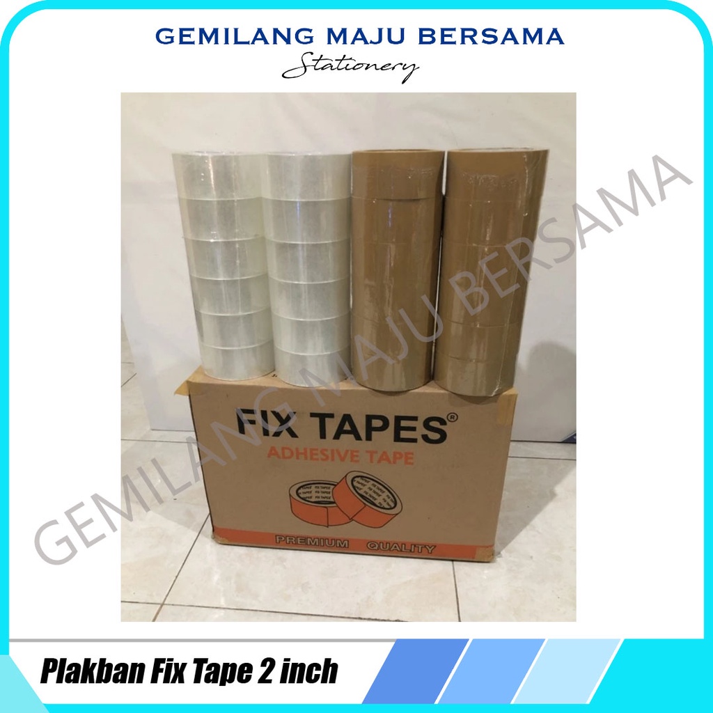 Jual Plakban Fix tape 2 inch Bening Atau Coklat | Shopee Indonesia