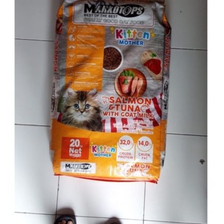 Jual Dry Cat Food MARKOTOP KITTEN Salmon Tuna 20 KG - Makanan Kucing ...