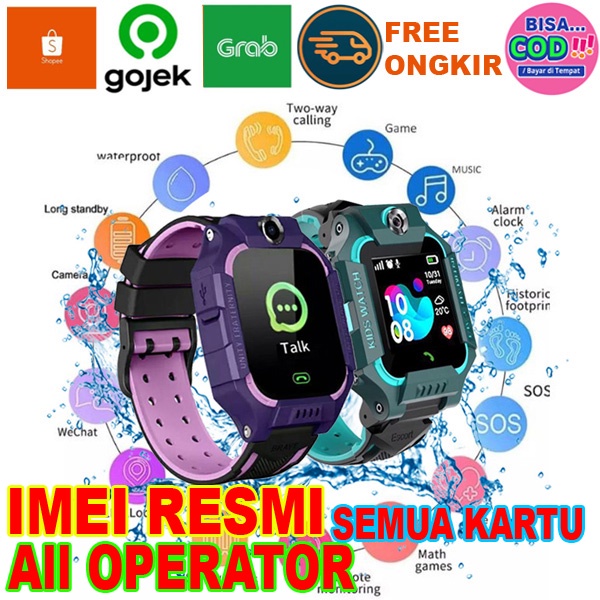 Jual BISA COD SMARTWATCH IMOO Z6 HIJAU UNGU MERAH WATERPROOF IMO JAM ...