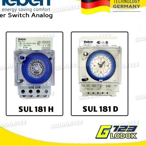 Jual Timer Switch Analog 100-240V AC 24 Jam TheBen SUL 181 D H Original ...