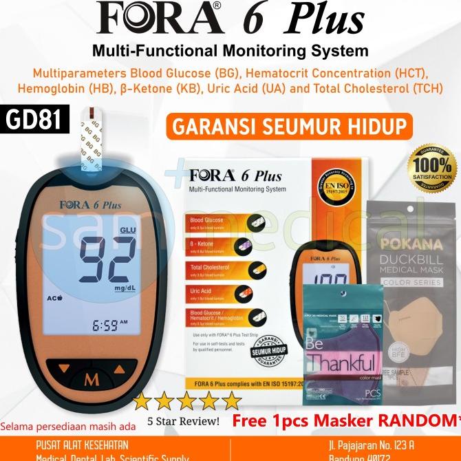 Jual HARGA DISKON Fora 6 Plus Multicek Monitoring Sistem GD81 (UA/GB/HCT/HB/KB/TCH) | Shopee ...