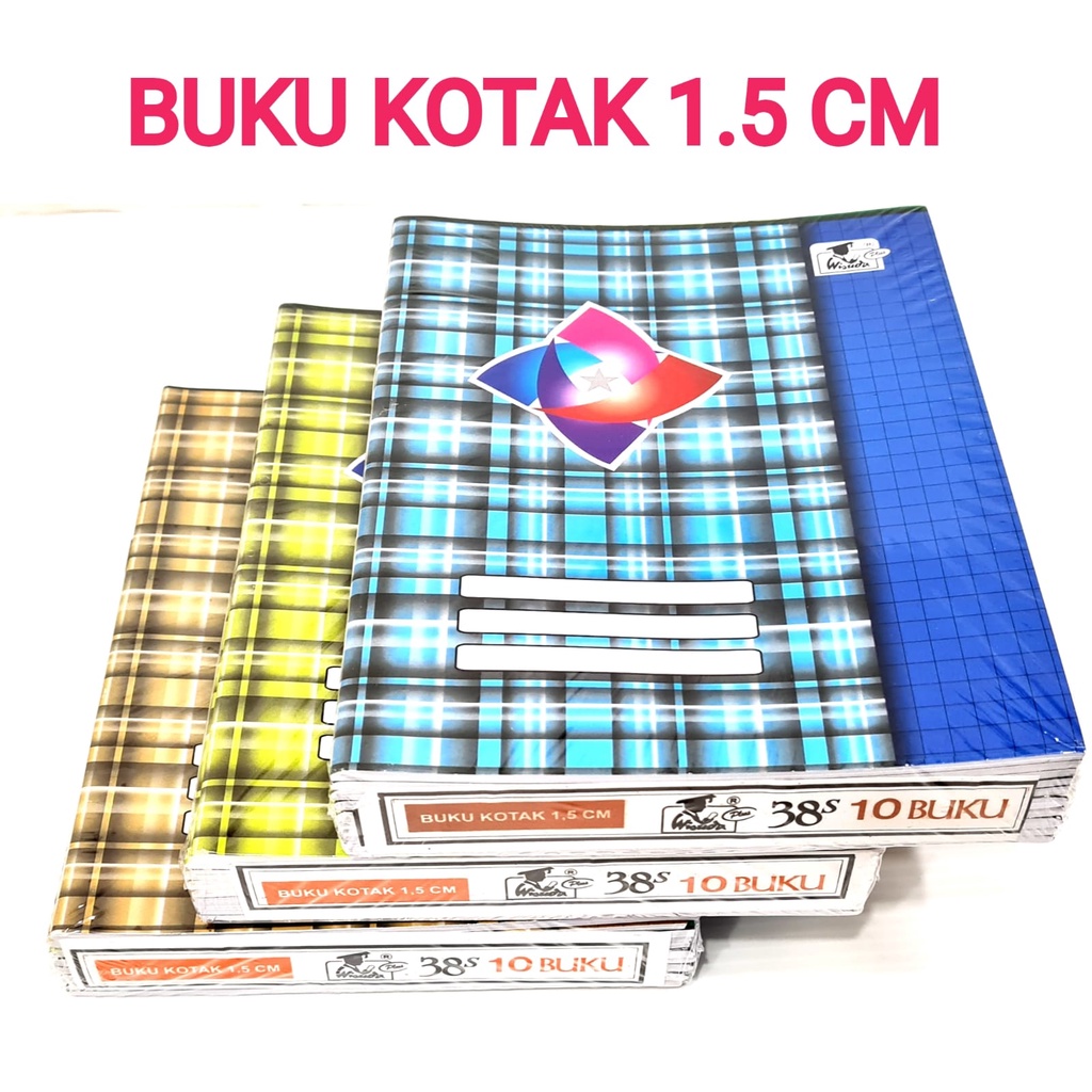 Jual Buku Kotak Kotak 38 Lembar Isi 10 Buku | Shopee Indonesia