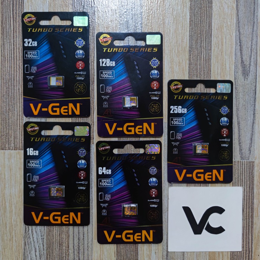 Jual V-Gen Micro SD 16GB 32GB 64GB 128GB VGEN Class 10 TURBO 16 GB 32 ...