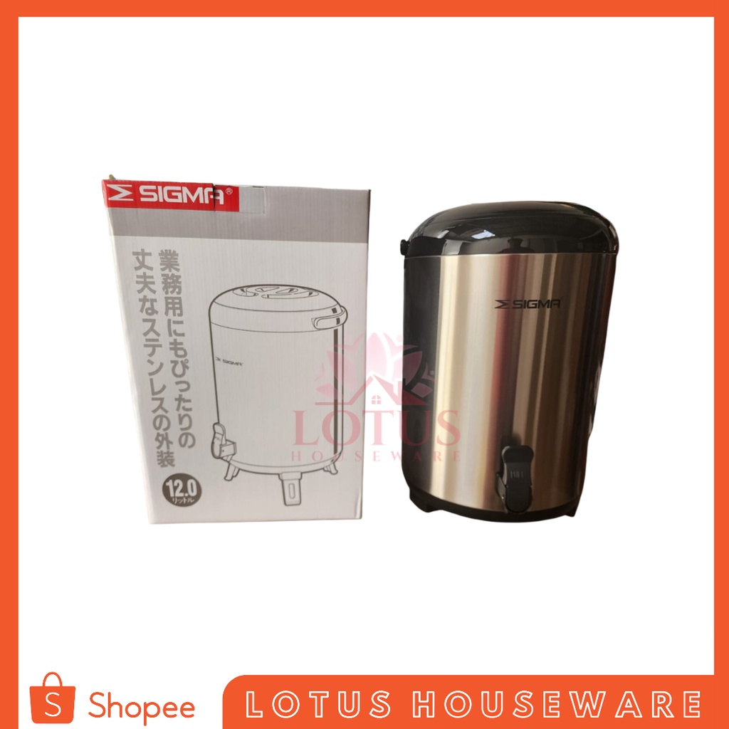 Jual drink jar / thermos dispenser air / water tank sigma 12 liter ...