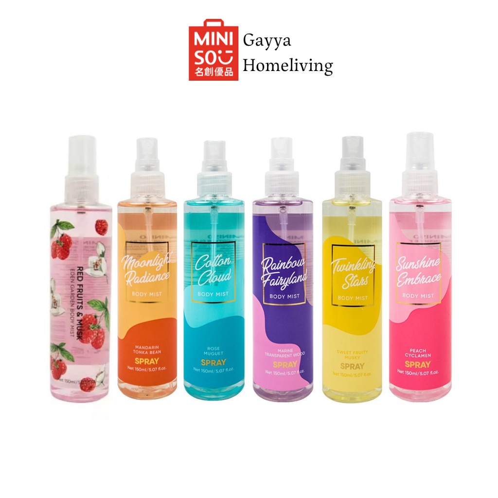 Jual MINISO Body Mist 150ml tahan lama Eau de bodyA spray Parfum ...