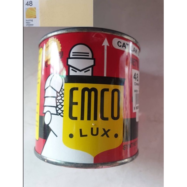 Jual Cat kayu dan besi emco warna kuning keju no48 200 ml | Shopee ...