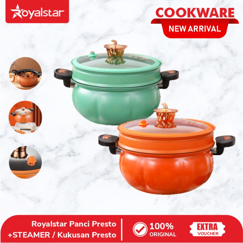 Jual Royalstar Panci Presto Labu + Steamer Kapasitas Besar Bahan Batu Medis Premium Quality Batu ...