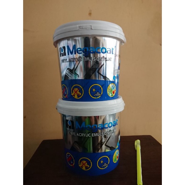 Jual MEGA COAT vinyl acrylic emulsion paint | Shopee Indonesia