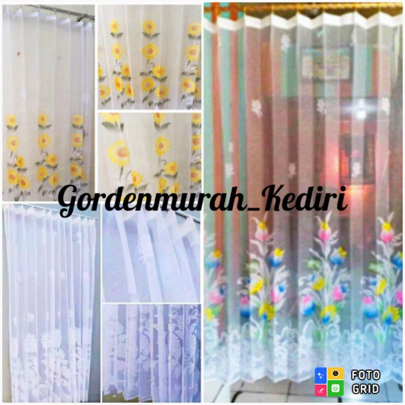 Jual vitras gorden matahari/furing/dalaman gorden/puring gorden/vitrace ...