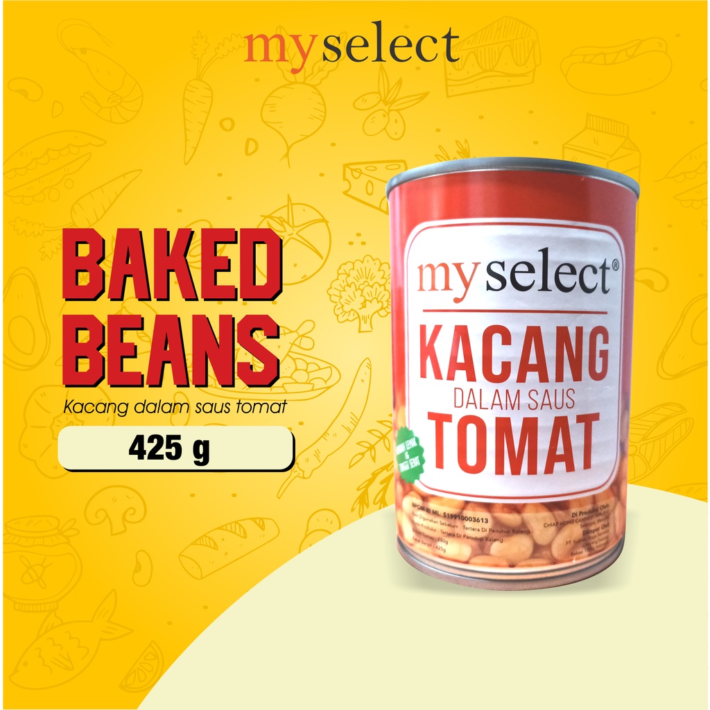 Jual Baked Beans My Select MYSELECT Kacang Dalam Saus Tomat | Shopee Indonesia