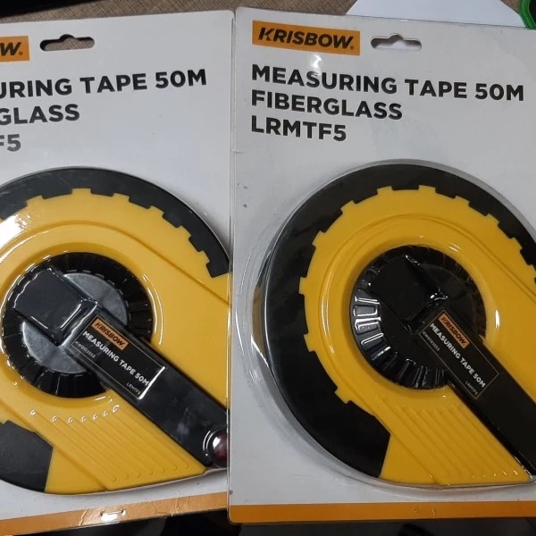 Jual Meteran Measuring Tape 50M Fiberglass Krisbow Kw0102553 -Include ...