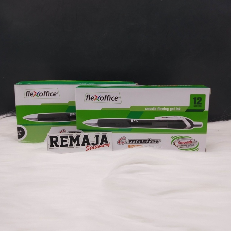 Jual Bolpoin / Gel Pen Flex Office G-Master Per Pack | Shopee Indonesia