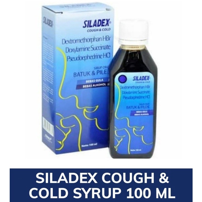 Jual Obat Batuk Pilek Siladex Cough & Cold Biru 100 ml | Shopee Indonesia