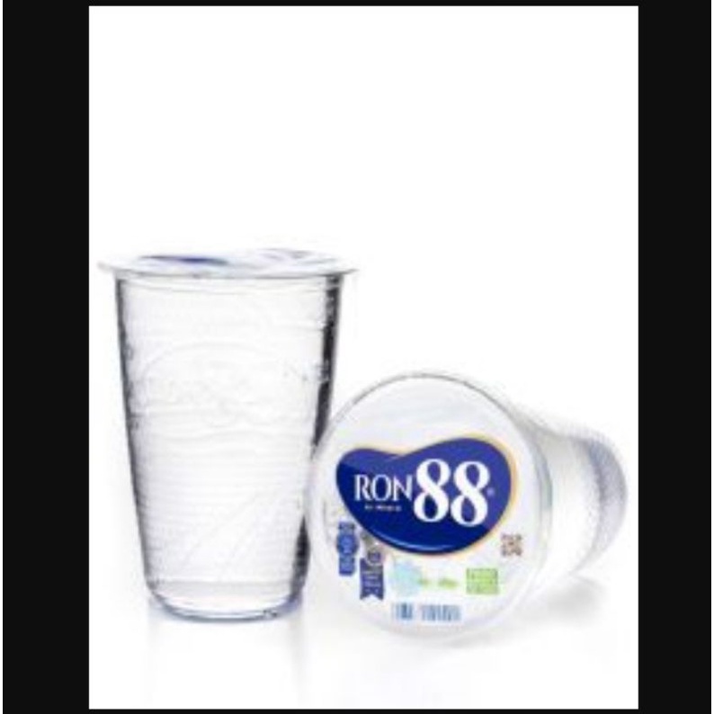 Jual Ay00! Air Mineral Gelas RON 88 240 ml Ron88 Gelas Ron Gelas ...