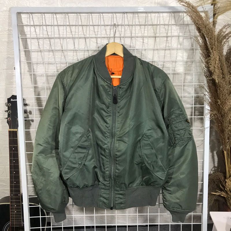 Jual jaket bomber flight MA-1 alpha industries army revesible second ...