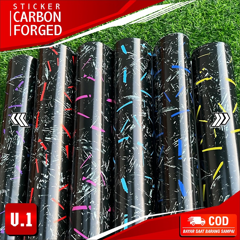 Jual Sticker Sticker Motif karbon forged-Carbon Forged-karbon forget ...