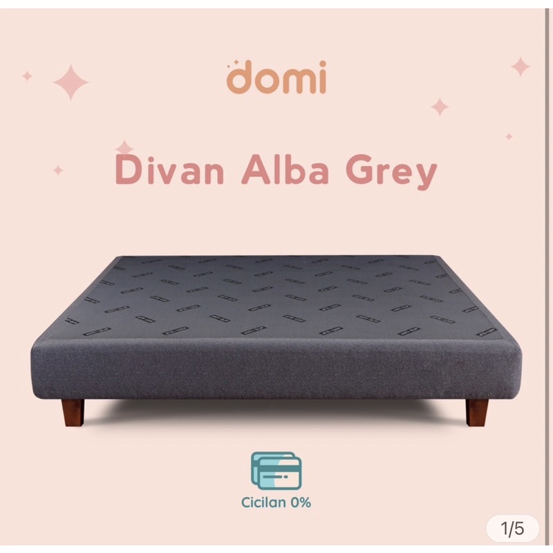 Jual DOMI DIVAN ALBA GREY 120x200 BARU SEGEL | Shopee Indonesia