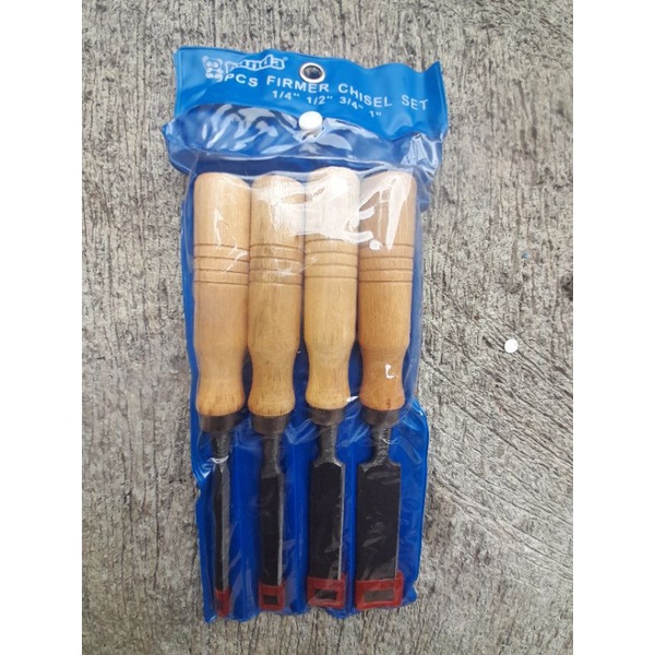 Jual Pahat set kayu 4 pcs~pahat set kayu | Shopee Indonesia