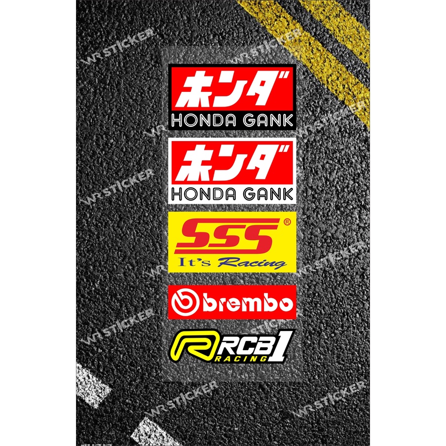 Jual Stiker logo honda stiker emblem honda stiker logo sponsor stiker ...