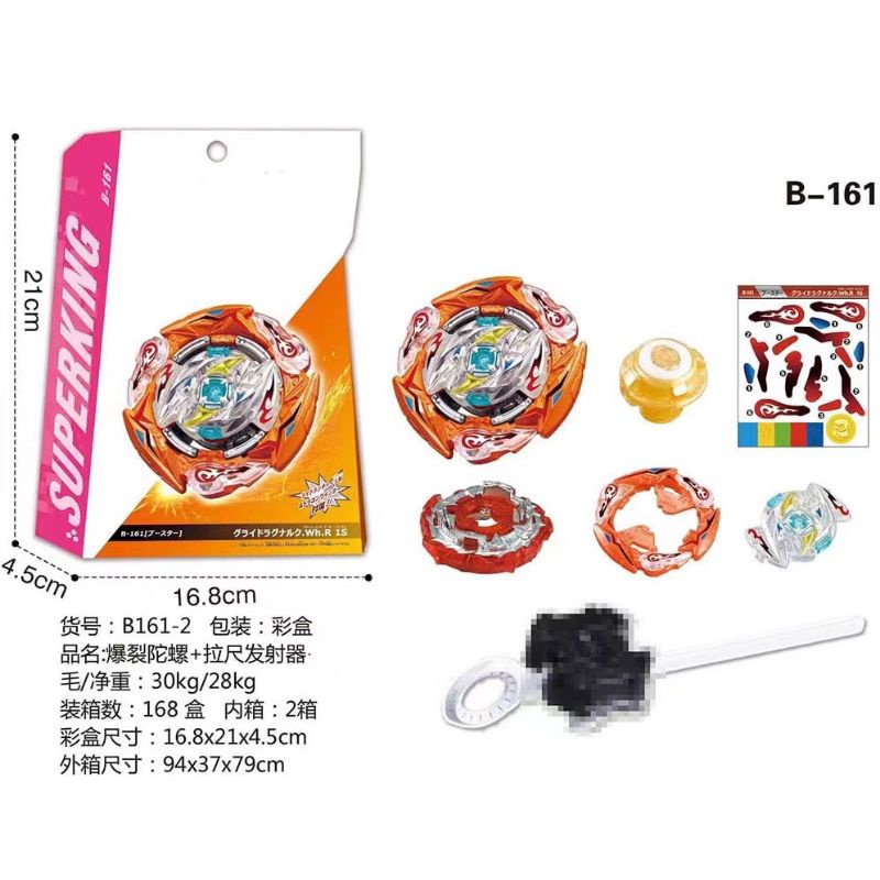 Jual B161 Mainan Anak Gasing Beyblade Burst GT Superking Glide Ragnaruk ...