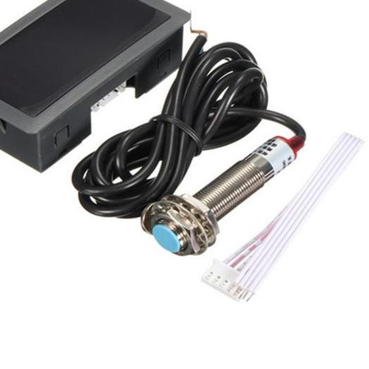 Jual 4 Digital Green Led Tachometer Rpm Speed Meter + Proximity Sensor ...