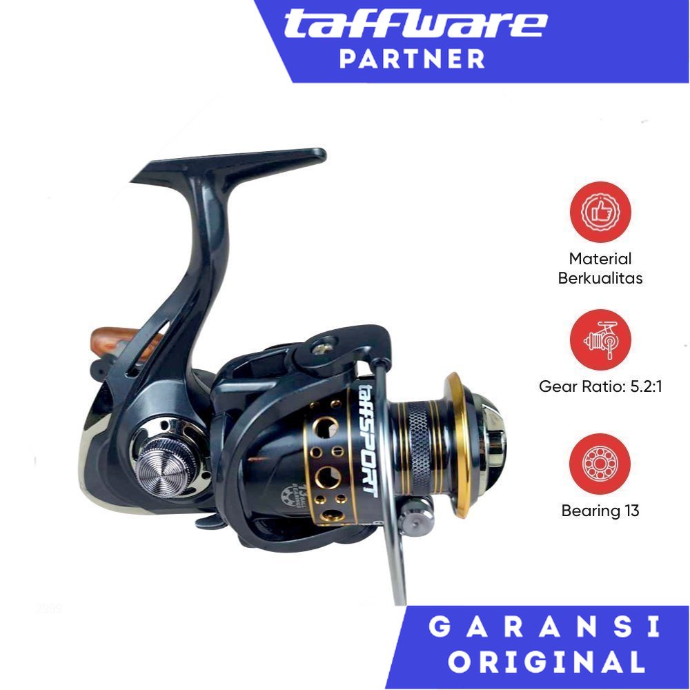 Jual Reel Pancing Spinning Fishing 5.2:1 Ball Bearing 13 Gold Sharking ...