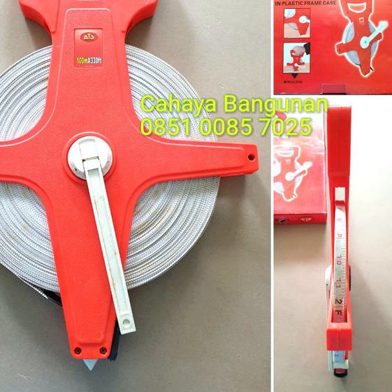 Jual Meteran Gulung Rol Tanam Tancap Tanah Tape Measure 100m 100 m ...