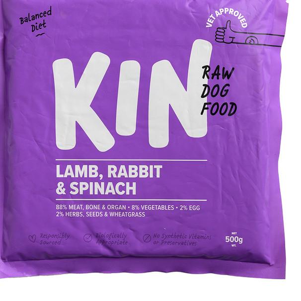 Jual KIN DOG FOOD Lamb, Rabbit & Spinach 500g | Shopee Indonesia