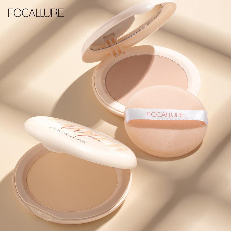 Jual FOCALLURE Covermax Two Way Cake Pressed Powder | Shopee Indonesia