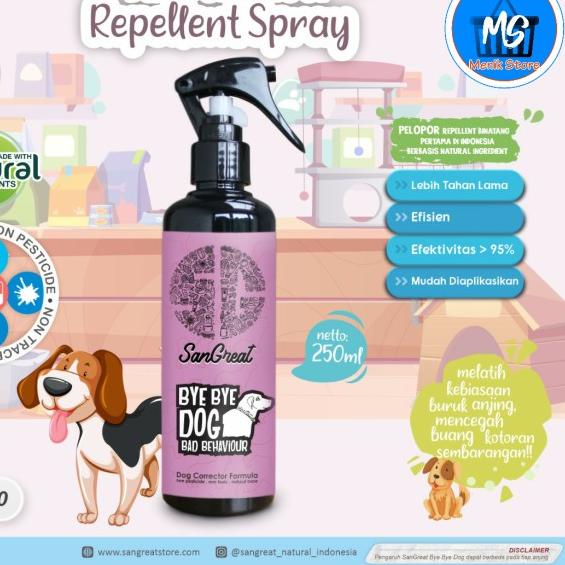 Jual BYE BYE DOG BAD BEHAVIOR SPRAY - Spray Training Anjing 250ml ...