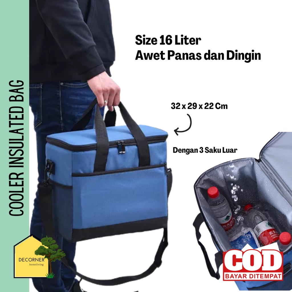Jual Tas Bekal Piknik Cooler Thermal Bag Insulated Kotak Makanan ...