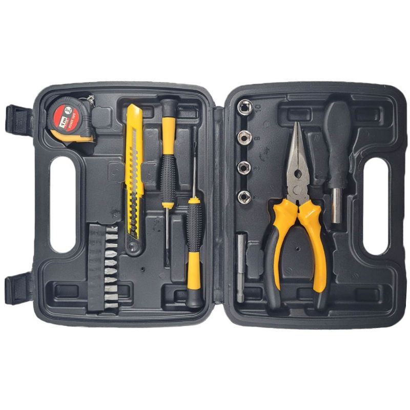 Jual Box mini set toolkit toolbox tool alat tang obeng cutter meteran ...
